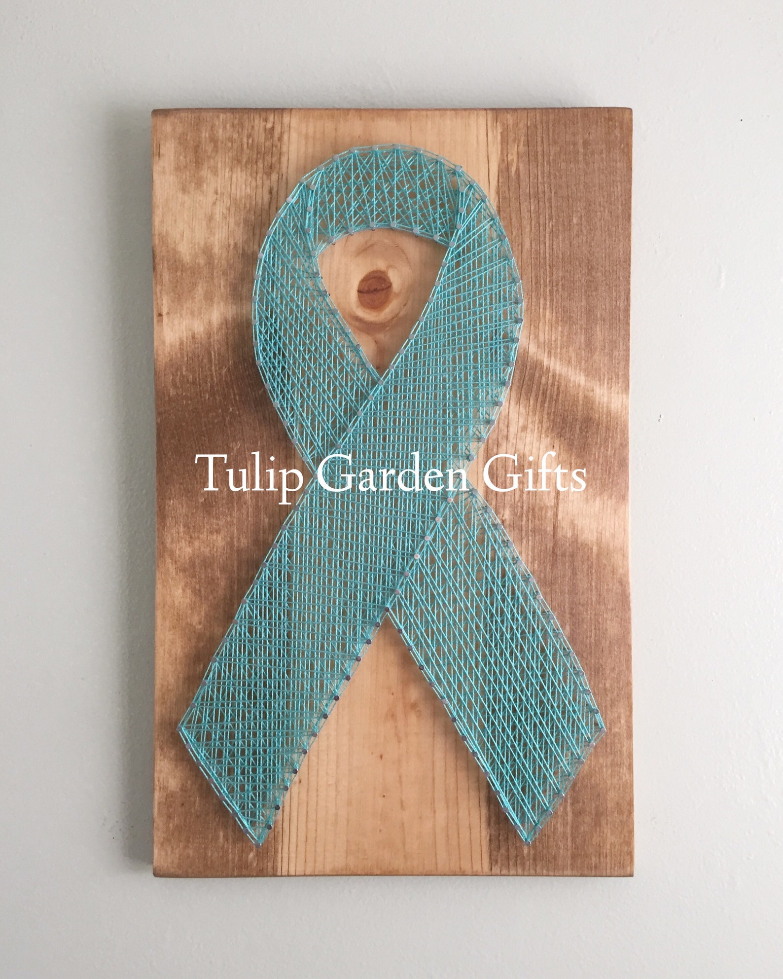 Awareness Ribbon String Art Cancer Ribbon String Art Ribbon - Etsy