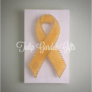 Awareness Ribbon String Art Cancer Ribbon String Art Ribbon - Etsy