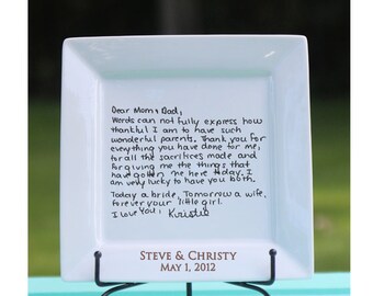 Handwritten Letter Box : Message on top of box Wedding Thank | Etsy