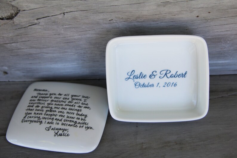 Handwritten Letter Box : Message on Top of Box Wedding Thank - Etsy