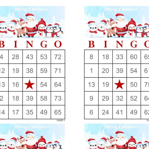1000 Bingo Cards Pdf Download 1 2 and 4 per Page Large - Etsy