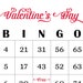 100 Valentines Day Bingo Cards Prints 1 per Page Immediate - Etsy