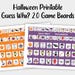 Halloween Guess Who 2.0 Printable Game Boards Halloween Printable Game ...