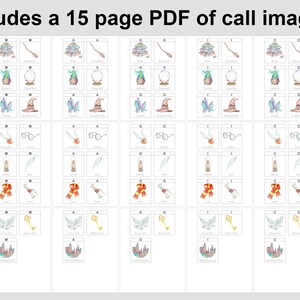 100 MAGIC Picture Bingo Cards Pdf Download, 75 Call, 1 and 2 per Page ...