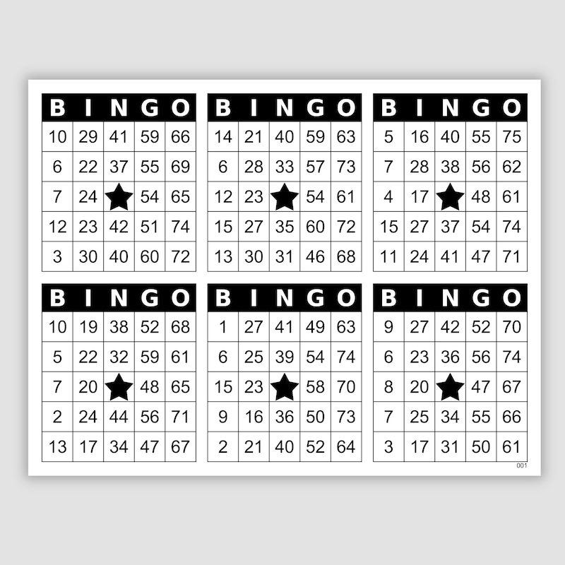 Bingo Set - Etsy