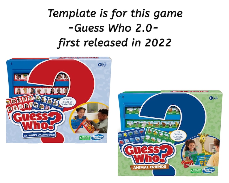 Guess Who Canva Template, Make Your Own Custom Printable 2.0 Game ...