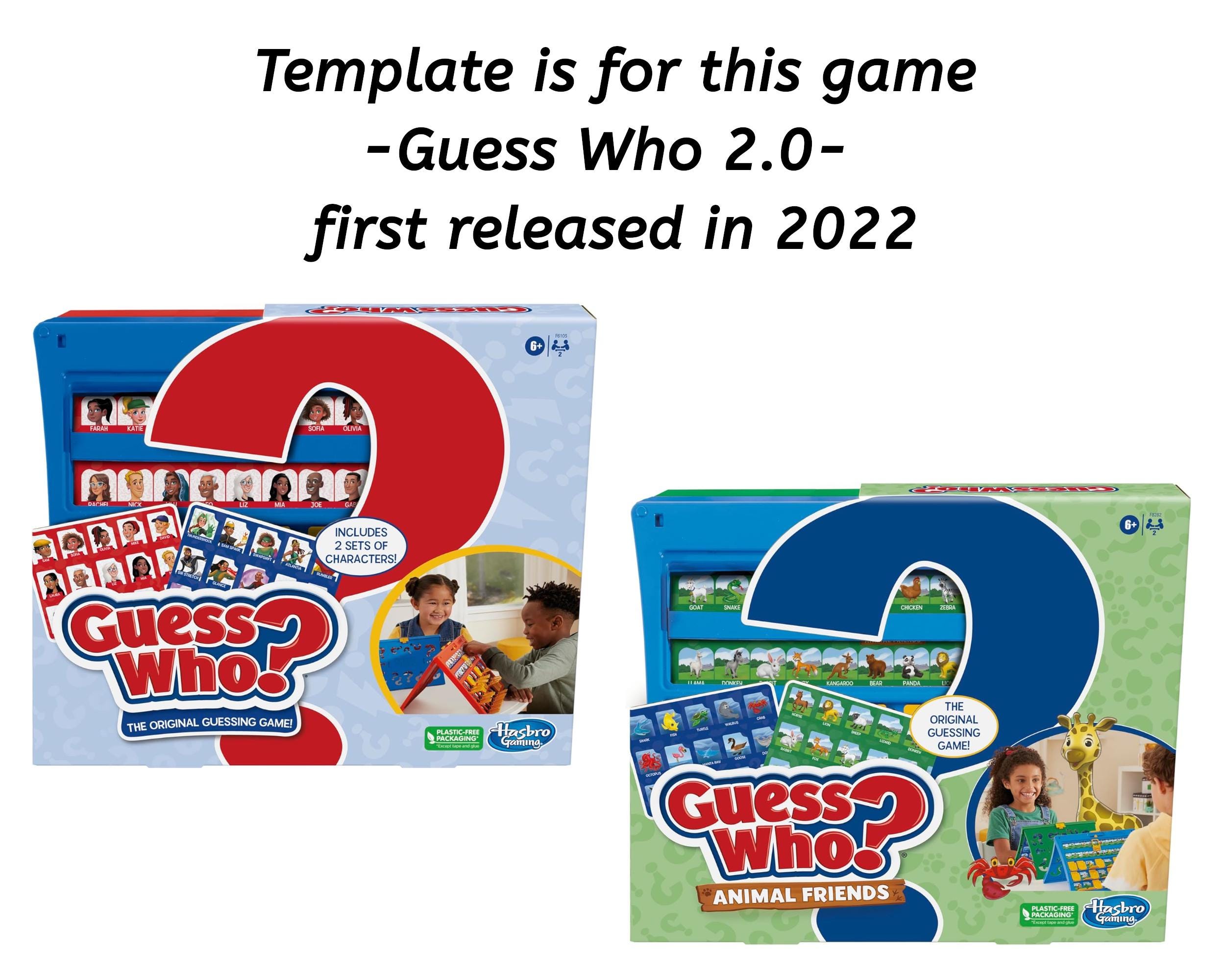 Guess Who Canva Template, Make Your Own Custom Printable 2.0 Game ...