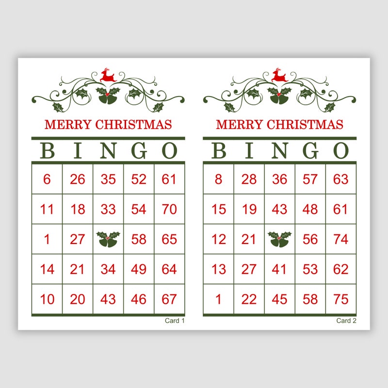 Christmas Bingo - Etsy