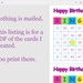 200 Birthday Bingo Cards Pdf Download, 1 per Page, 75 Call, Instant ...