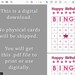 100 Birthday Bingo Cards Pdf Download, 1 per Page, 75 Call, Instant ...