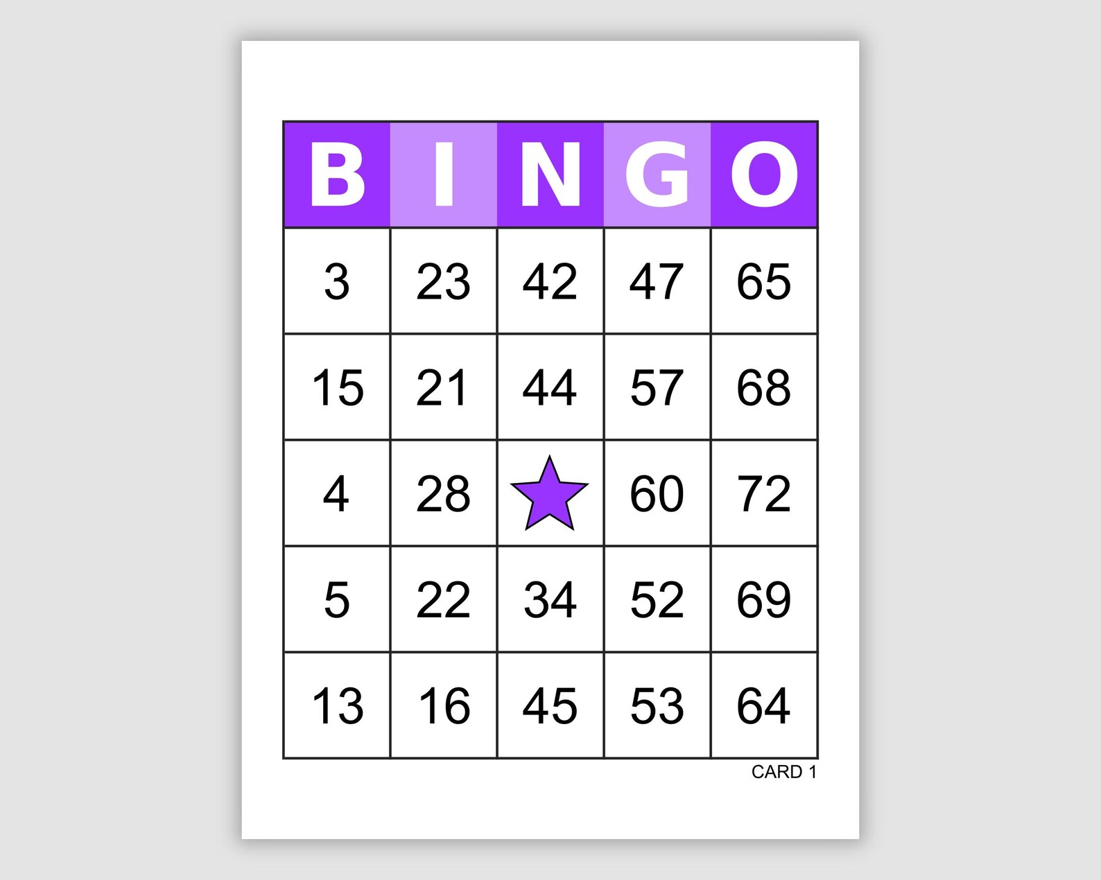 600 Bingo Cards Pdf Download, 1, 2, 4, and 6 per Page, Instant ...