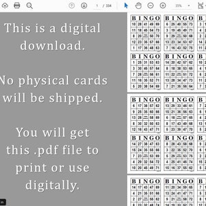 2000 Jumbo Printable Bingo Cards Pdf Download, 1, 2, 4, and 6 per Page ...
