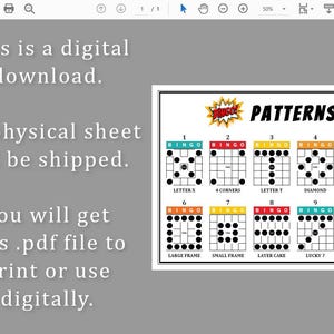10 Game Bingo Patterns Program Flyer Bingo Patterns Printable Bingo ...