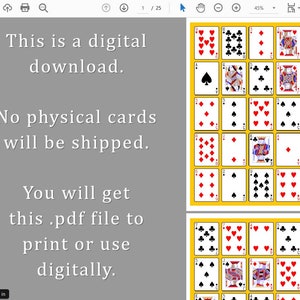 100 Poker Bingo Cards Set 2, 4 Colors, Pdf Download, Instant Printable ...