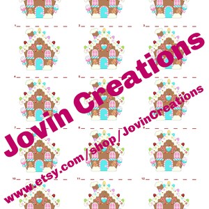2 Gingerbread House Bingo Boards Plus 1 Blank, 15 Line, 75 Call ...
