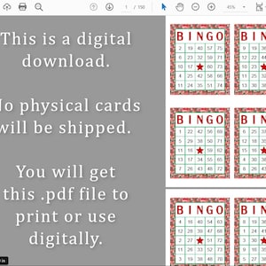 600 Holiday Bingo Cards Pdf Download, 1, 2, 4, and 6 per Page, Instant ...