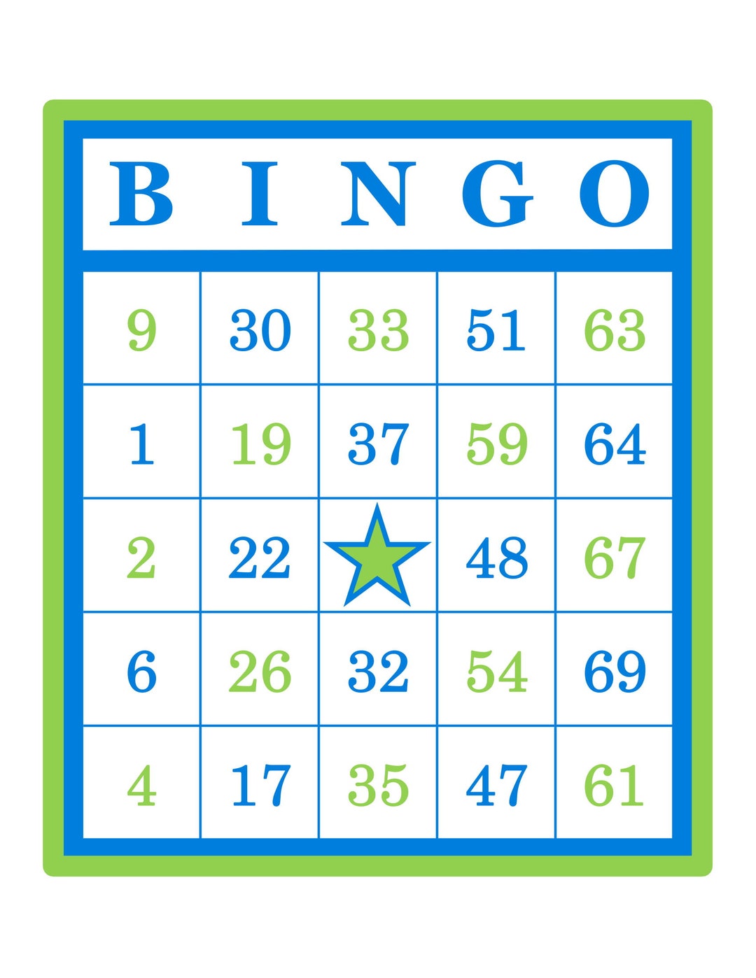 Bingo Cards 1000 Cards 1 per Page Instant Pdf Download - Etsy