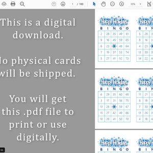 200 Happy Holidays Bingo Cards Pdf Download, 2 per Page, Instant ...