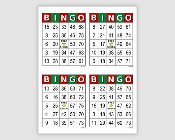 Bingo Cards Reusable Blue 3-on Bingo Paper Sheets - Case Of 3000 Sheets ...