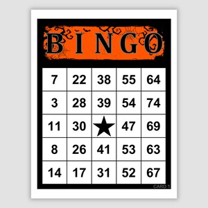 1000 Halloween Bingo Cards Pdf Download, 1, 2, and 4 per Page, Instant ...