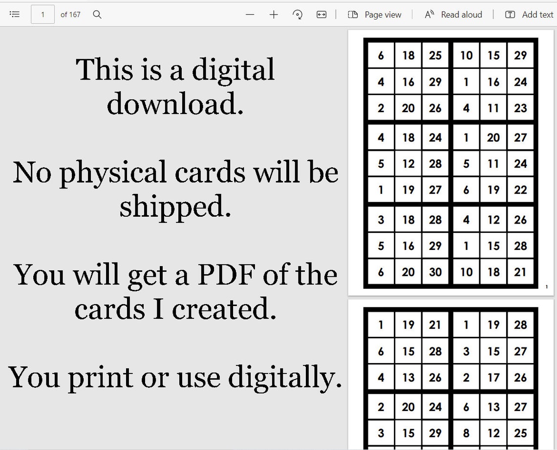 30 Call Speed Bingo Cards 1002 Printable Cards 6 per Page - Etsy