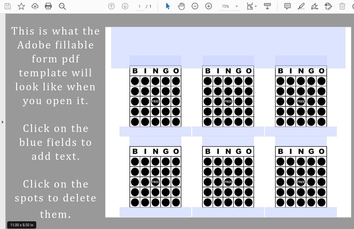 Editable Bingo Pattern Program Flyer, Easily Create Your Own 6 Game ...