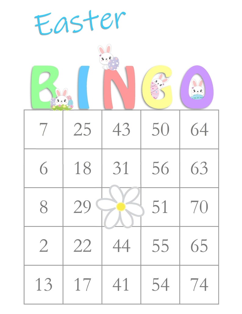 200 Easter Bingo Cards Pdf Download 1 and 2 per Page Instant - Etsy