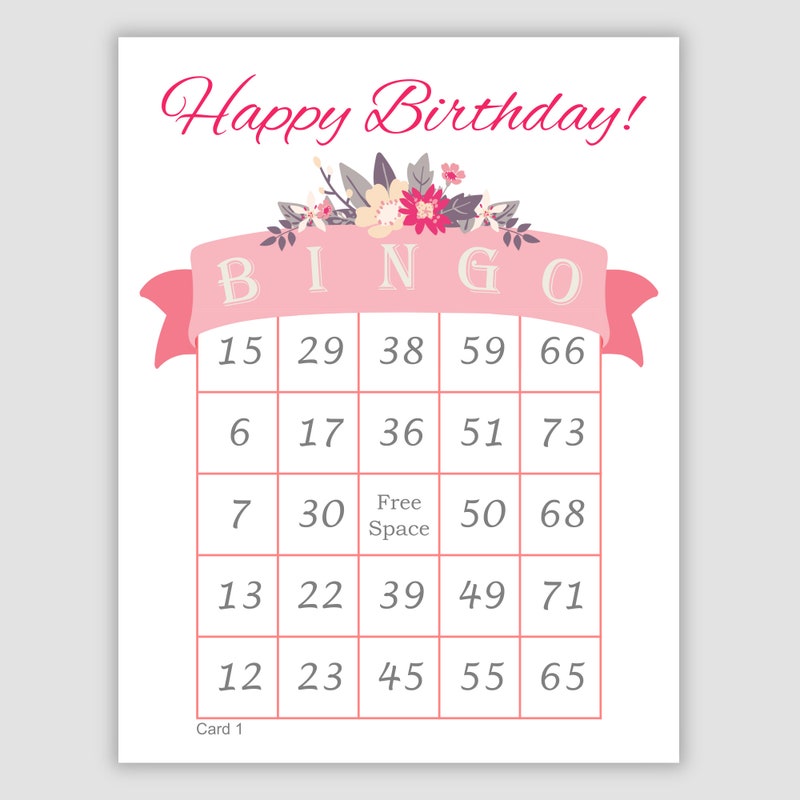 65th Anniversary Bingo - Etsy