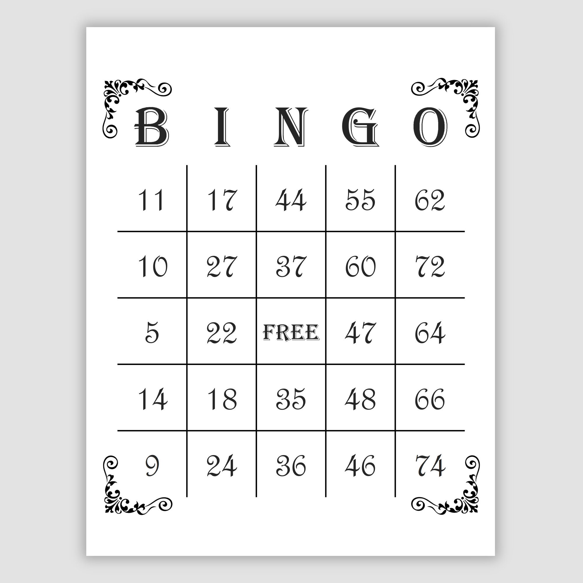 Bingo Numbers 1 75 - 10 Free PDF Printables