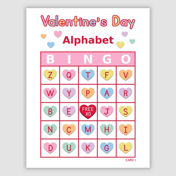 Valentine Alphabet - Etsy