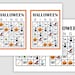 50 Halloween Picture Bingo Cards Pdf Download, 1 and 2 per Page ...