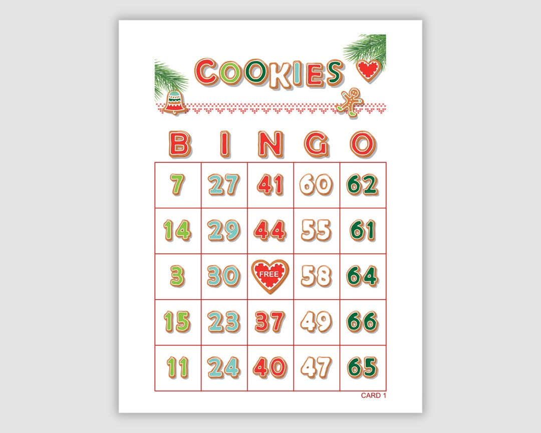 100 Holiday Bingo Cards Pdf Download, 1 per Page, Instant Printable Fun ...