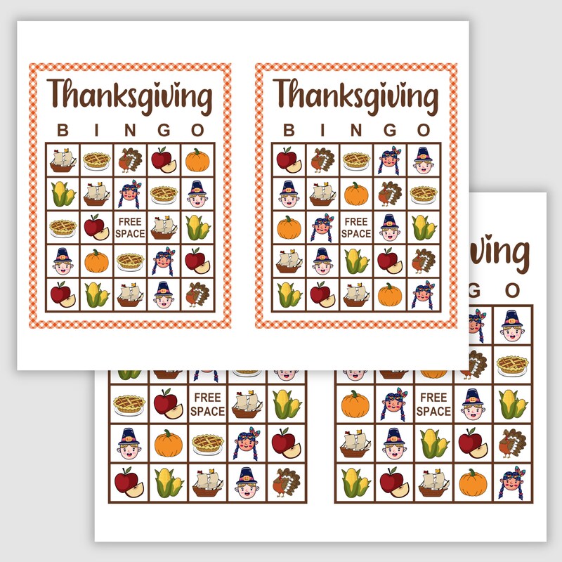 Thanksgiving Bingo - Etsy