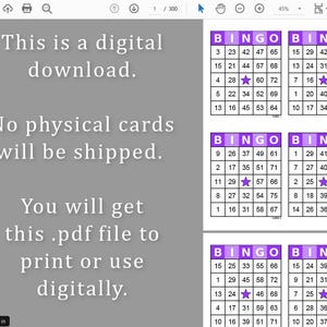 1200 Bingo Cards Pdf Download, 1, 2, 4, and 6 per Page, Instant ...