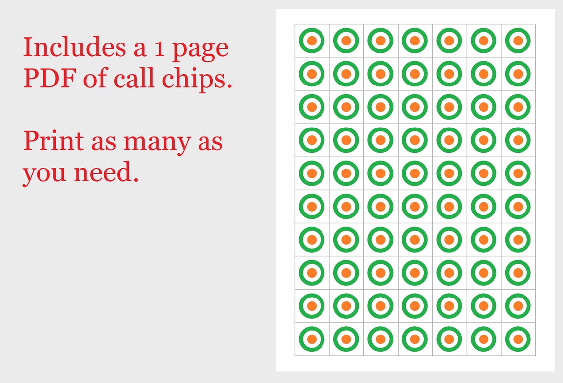 50 St. Patrick's Day Picture Bingo Cards 1 per Page - Etsy