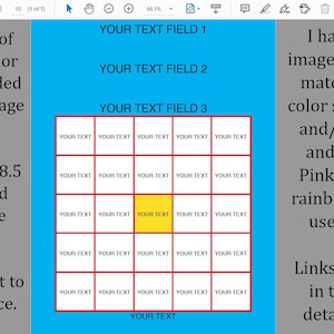 75 Card Editable Text Bingo Template, Everything Edits, Auto-fills 75 ...