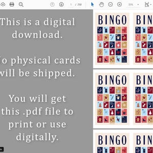 500 Holiday Bingo Cards Pdf Download, 75 Call, 1 and 2 per Page ...