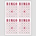 500 Valentines Day Bingo Cards Pdf Download, 1, 2, and 4 per Page ...