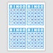 100 Printable Bingo Cards, 1, 2, and 4 per Page, Fun Instant Printable ...