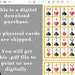 100 Poker Bingo Cards, Large Print, 4 Colors, Pdf Download, Instant ...