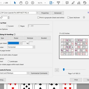 200 Poker Bingo Cards Set 2, Pdf Download, Instant Printable Fun Party ...