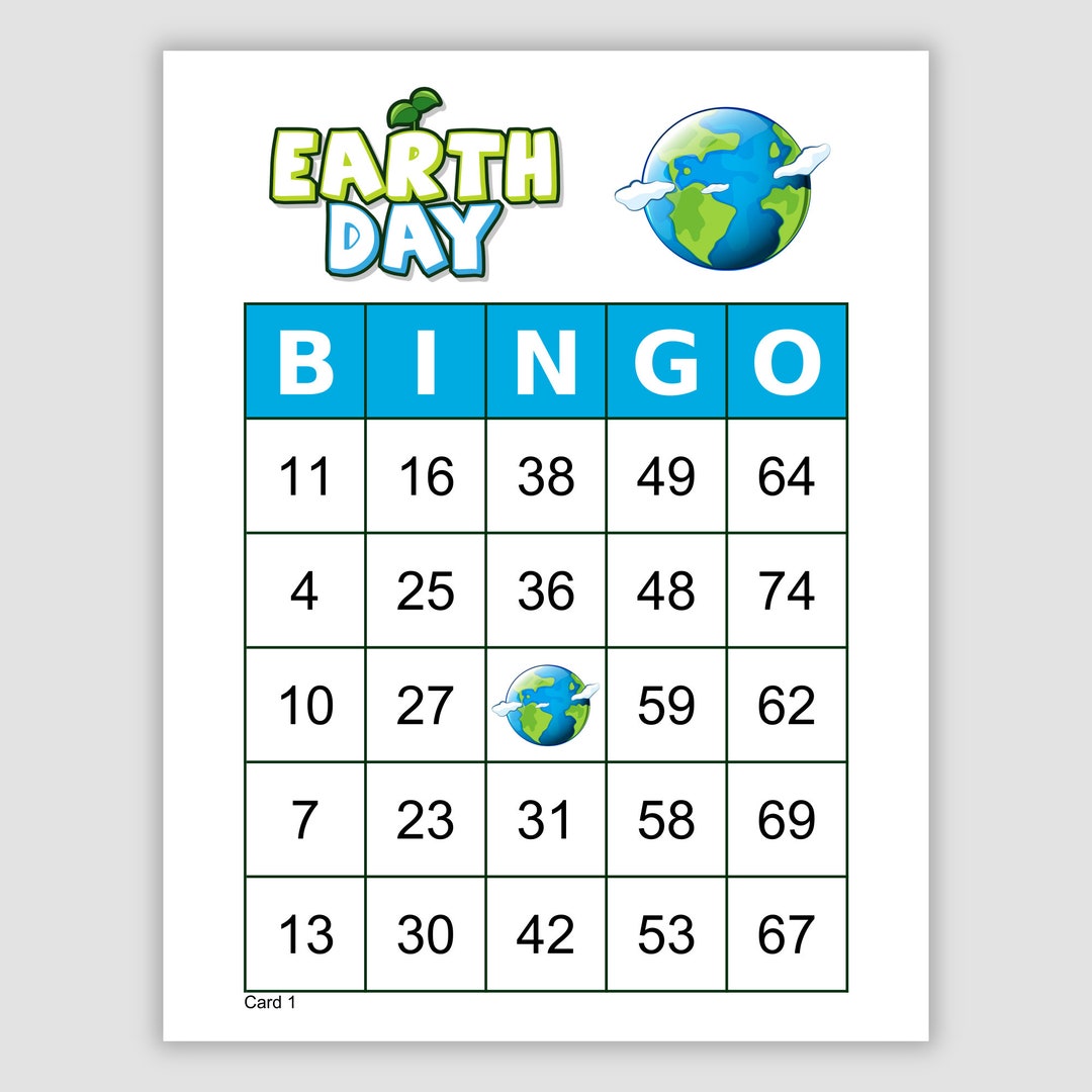 1000 Earth Day Bingo Cards Pdf Download, 1 and 2 per Page, Instant ...