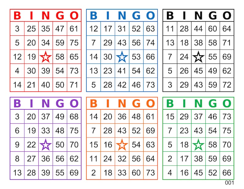 2004 Bingo Cards Pdf Download 6 per Page Instant Printable - Etsy