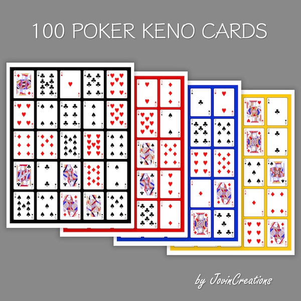 Printable Pokeno Cards - Etsy