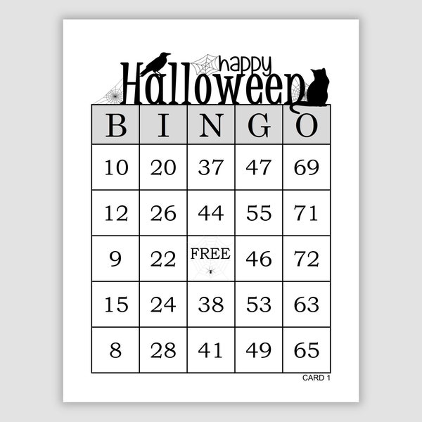 Halloween Bingo - Etsy