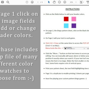 Editable Bingo Pattern Program Flyer, Easily Create Your Own 4 Game ...