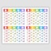 1000 Double Rainbow Bingo Cards Pdf Download, 1, 2, and 4 per Page ...
