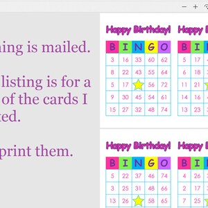 200 Birthday Bingo Cards Pdf Download, 2 per Page, 75 Call, Instant ...