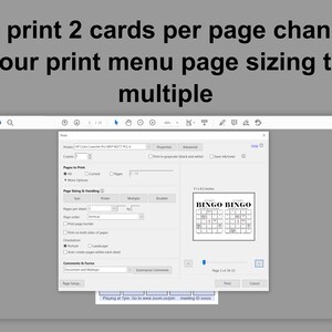 50 Card Editable Bingo Template, 24 Call Game, All Text and Free Image ...