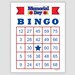 100 Memorial Day Bingo Cards, Pdf Download, 1, 2, and 4 per Page ...